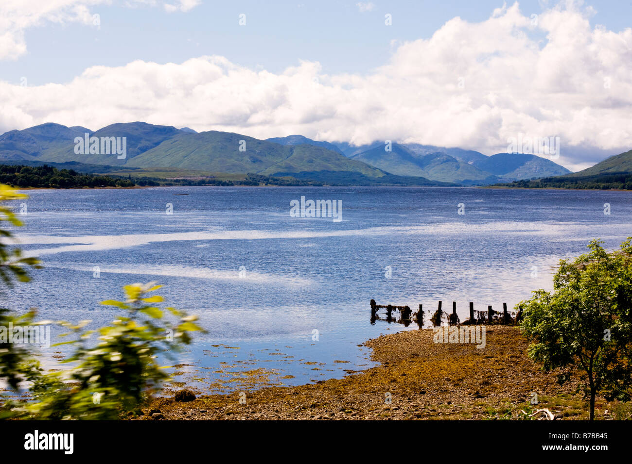 Scottish Loch Eil near Fort William, in the Highlands of Glen Coe ...