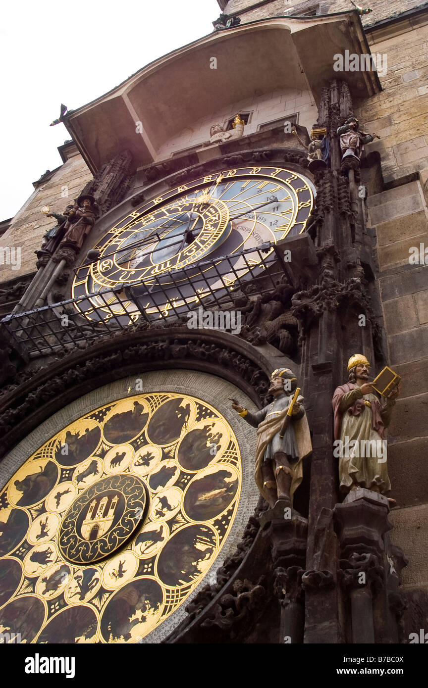 Prague astronomical clock detail figures hi-res stock photography and ...