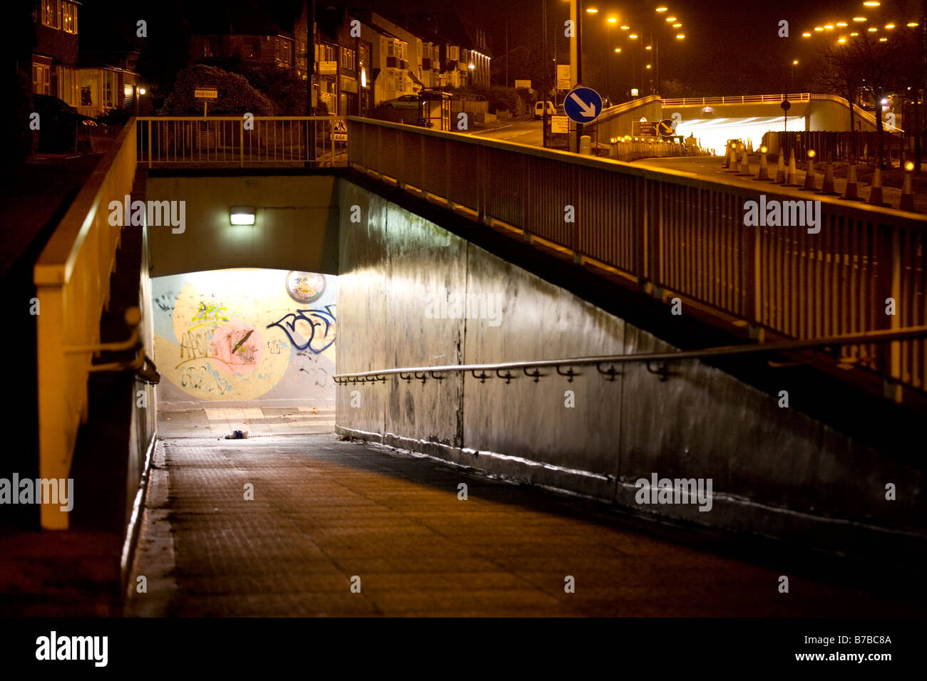 A subway under the A456 road in Quinton, Birmingham, UK Stock Photo - Alamy