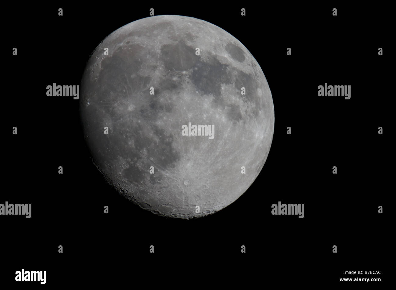 nearly full moon Stock Photo - Alamy