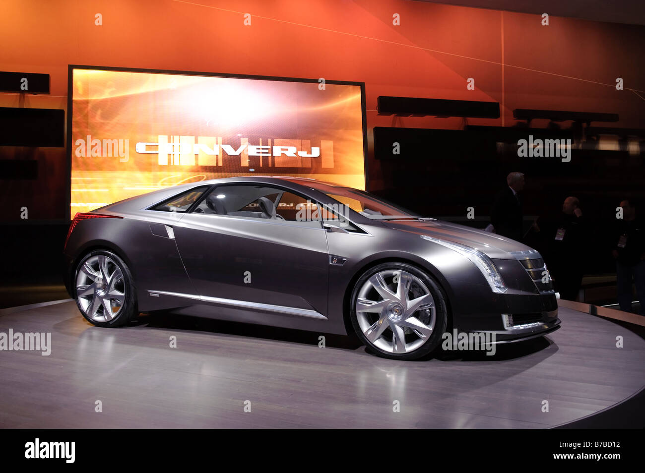 Cadillac Converj plug-in hybrid electric concept car at the 2009 North ...