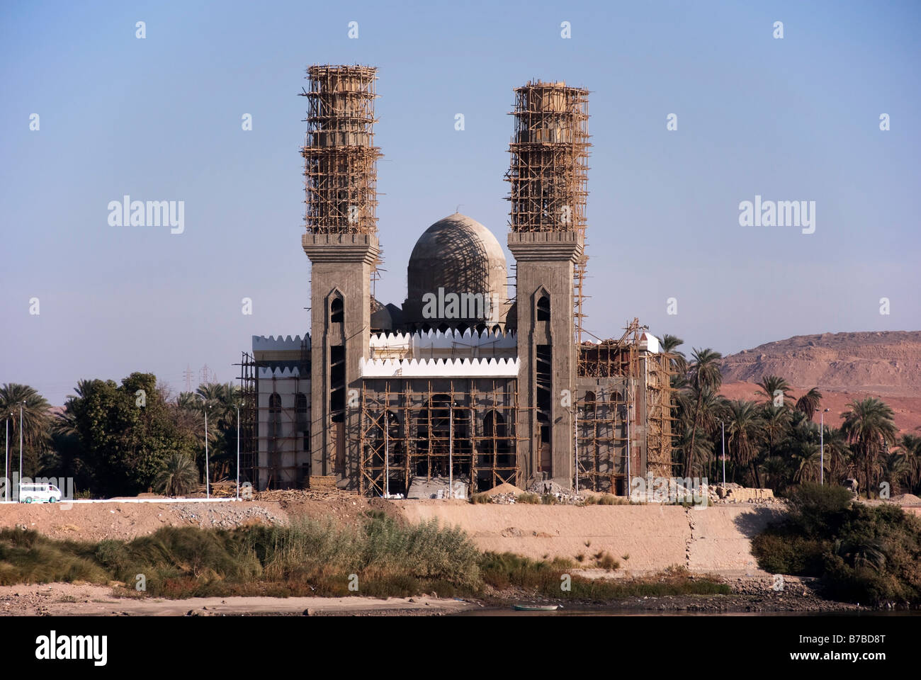 Mosque under Construction Aswan Stock Photo - Alamy