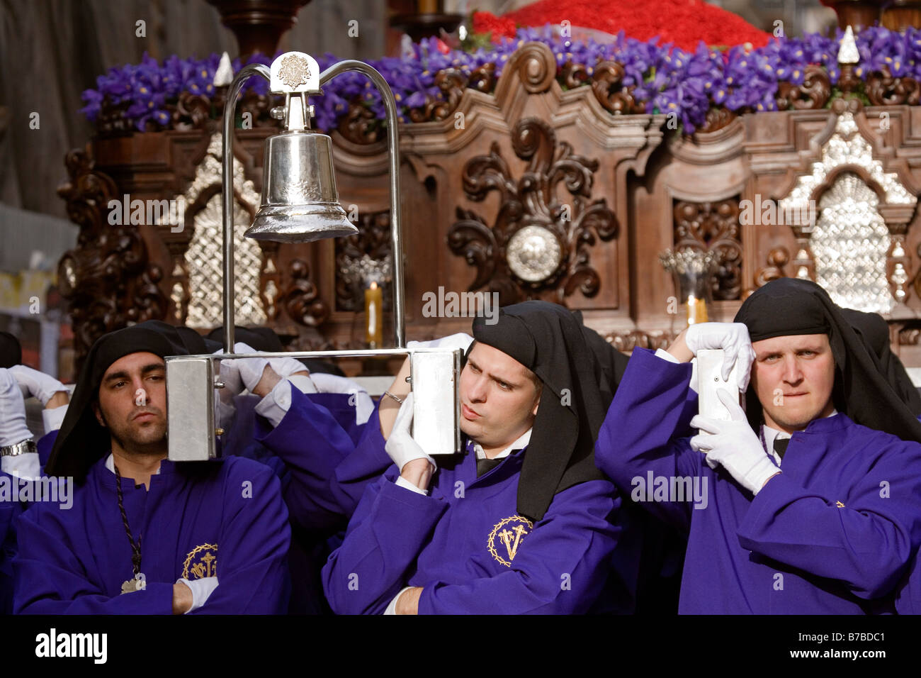 costaleros Easter processions Holy Week Malaga sun coast Andalusia ...