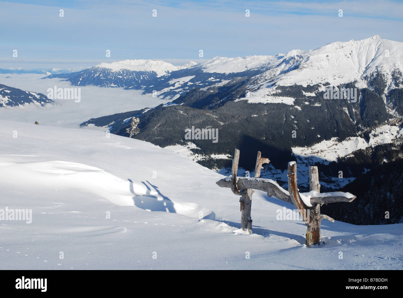 snowscape Ahorn mountains Austria Stock Photo - Alamy