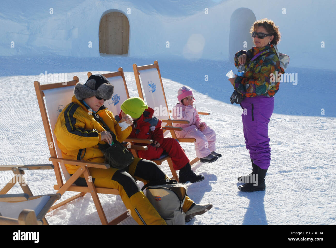 The White Lounge cafe bar Ahorn mountains Mayrhofen Austria Stock Photo ...