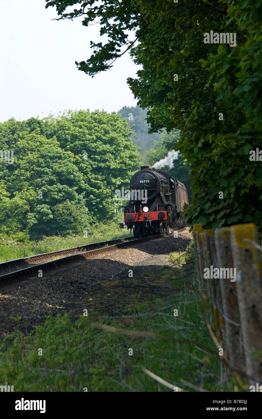 A steam train on the North Norfolk Railway more commonly known as the ...