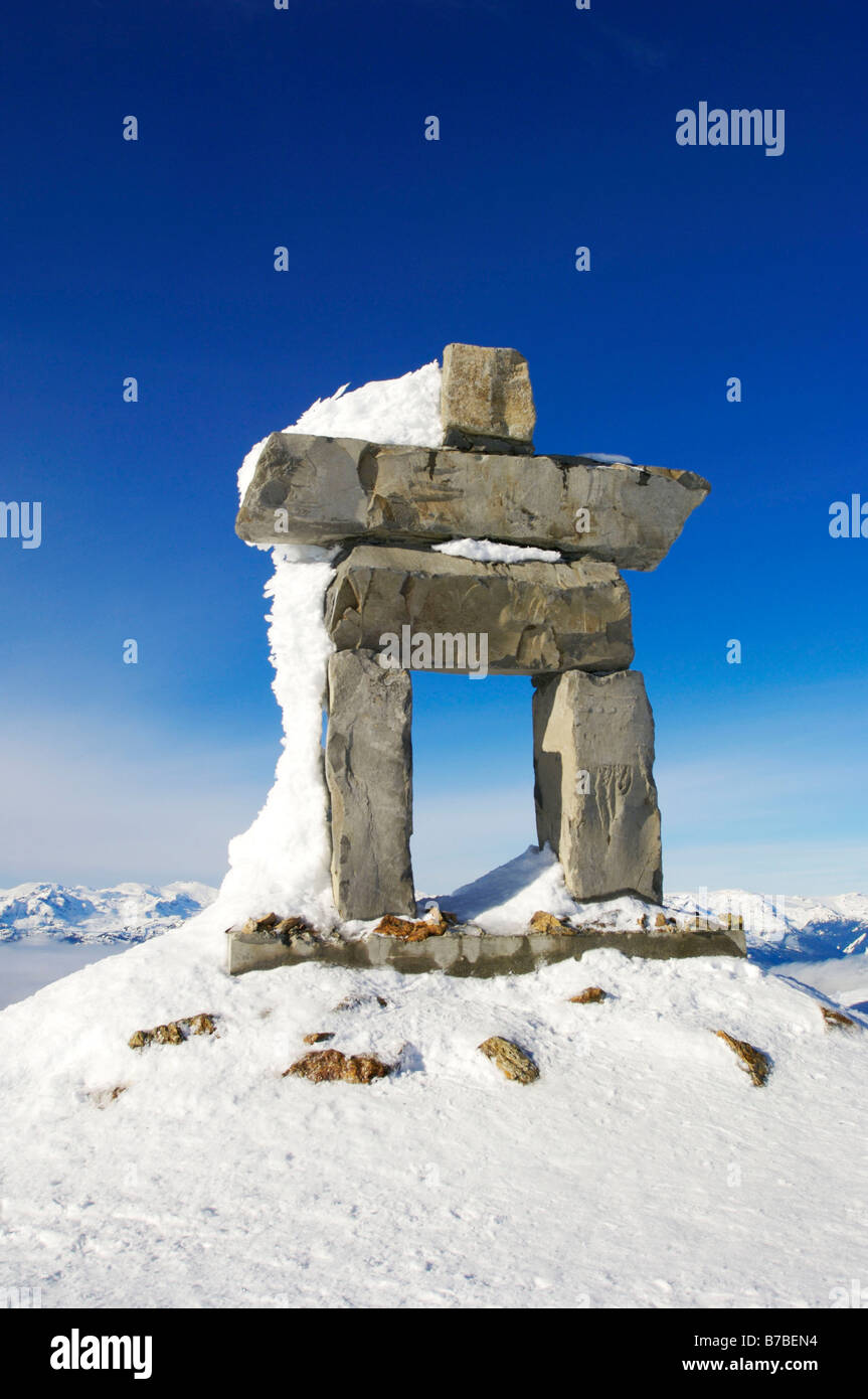 The Inukshuk, which is the symbol of the 2010 Olympic Games, on ...