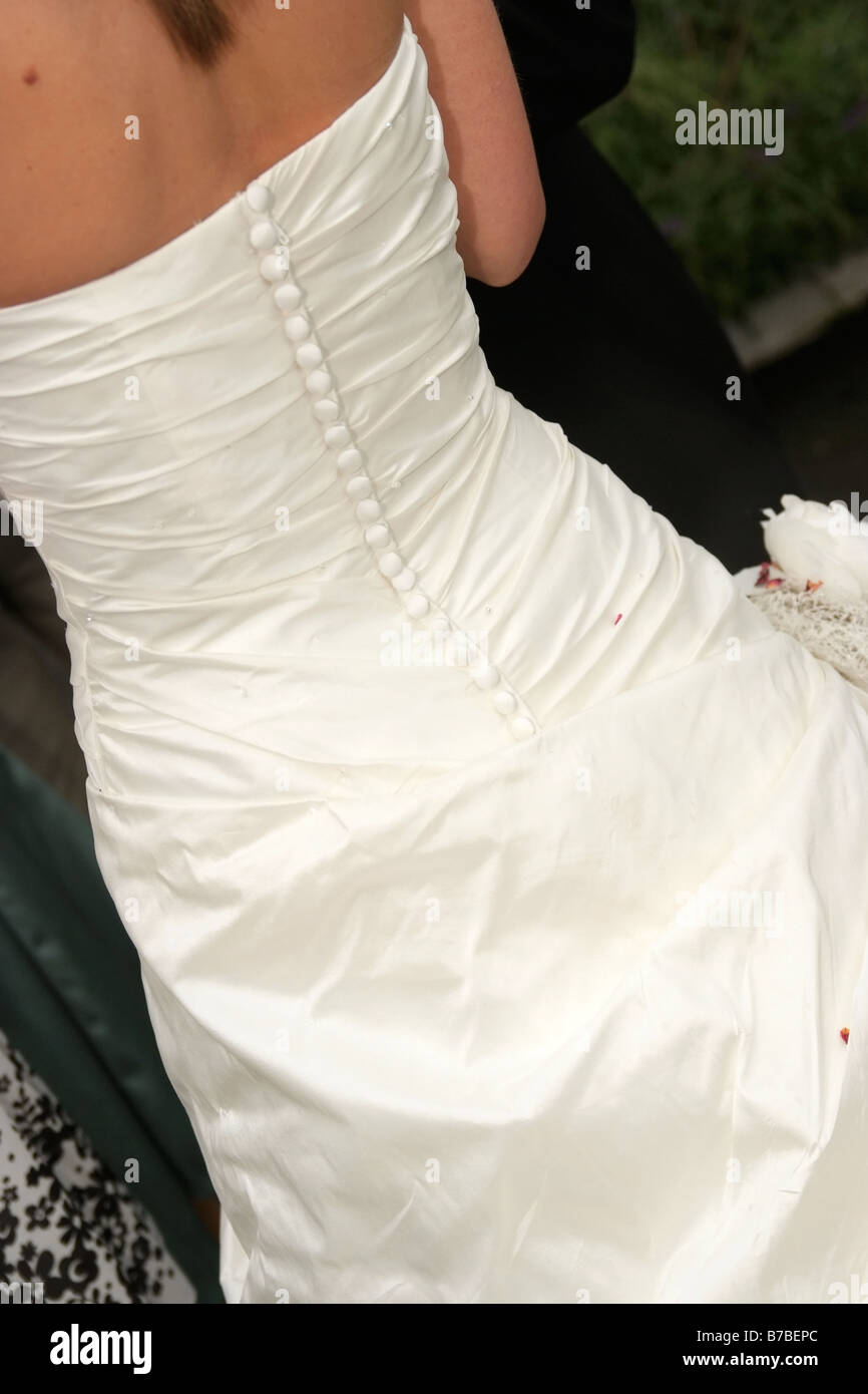 wedding dress back Stock Photo - Alamy