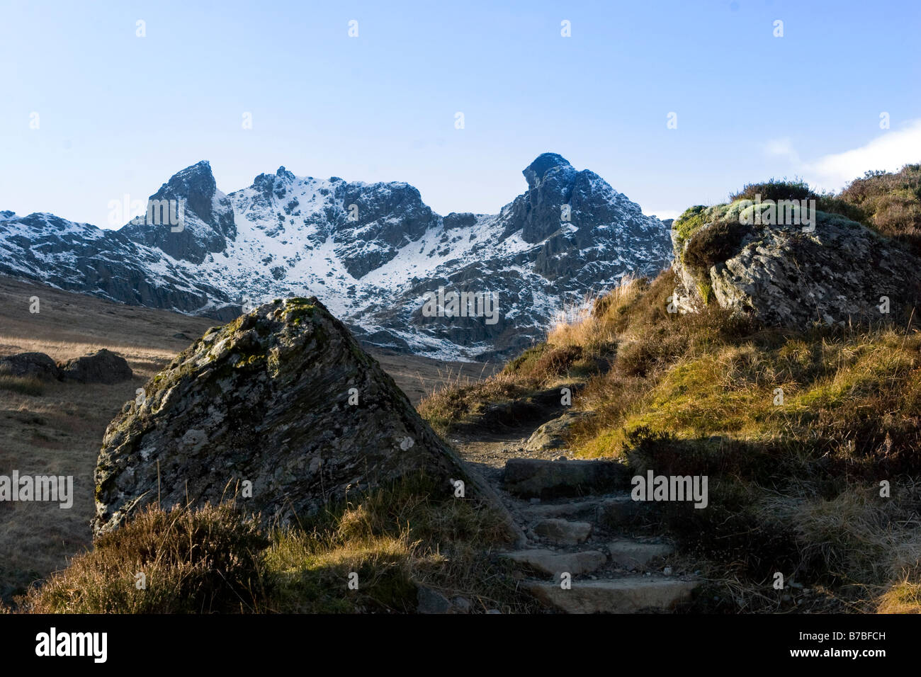 Scottish Winter snow Landscape; The Summit of Arrochar, known as the ...