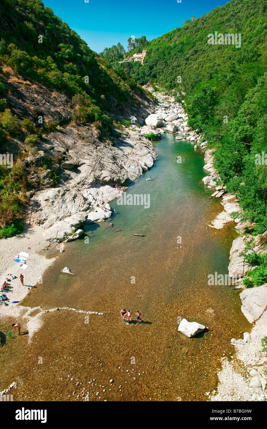 GORGES DU GARDON AT MIALET GARD CEVENNES FRANCE Stock Photo - Alamy
