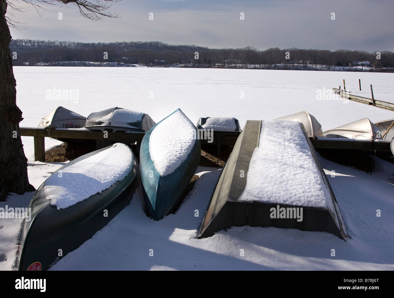 Snowy rowboat hi-res stock photography and images - Alamy