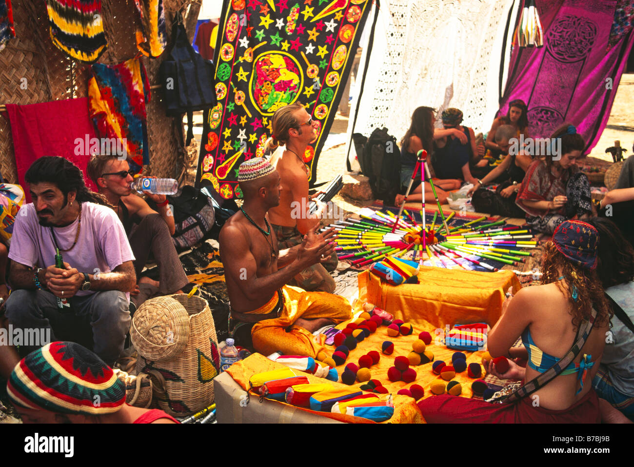 India hippies hi-res stock photography and images - Alamy
