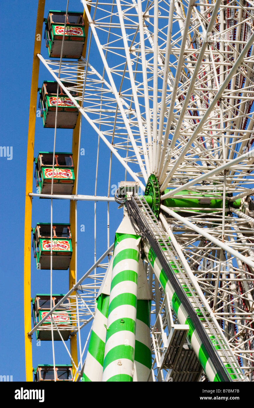 Ferris wheels on a amusement park Stock Photo - Alamy