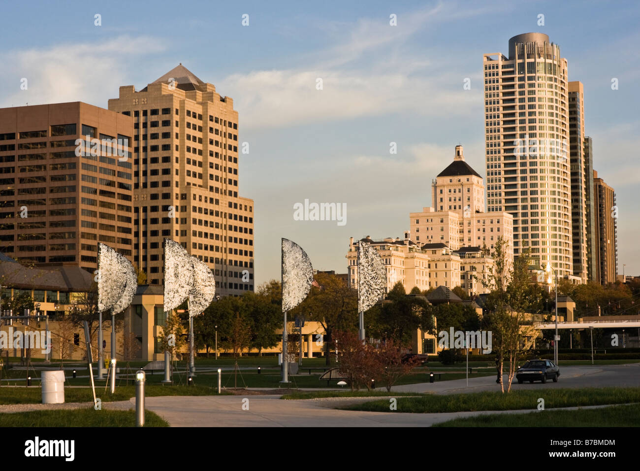 Autumn in downtown Milwaukee Stock Photo - Alamy