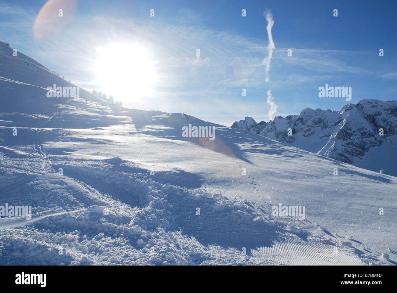 snowscape Ahorn mountains Austria Stock Photo - Alamy