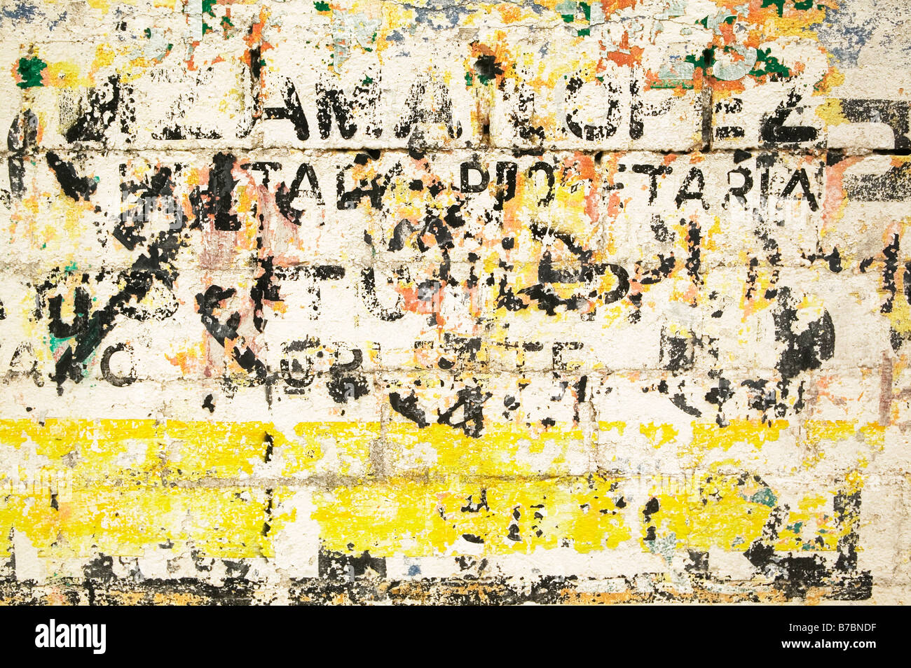 Worn & Faded Letters on Sign, detail Stock Photo - Alamy