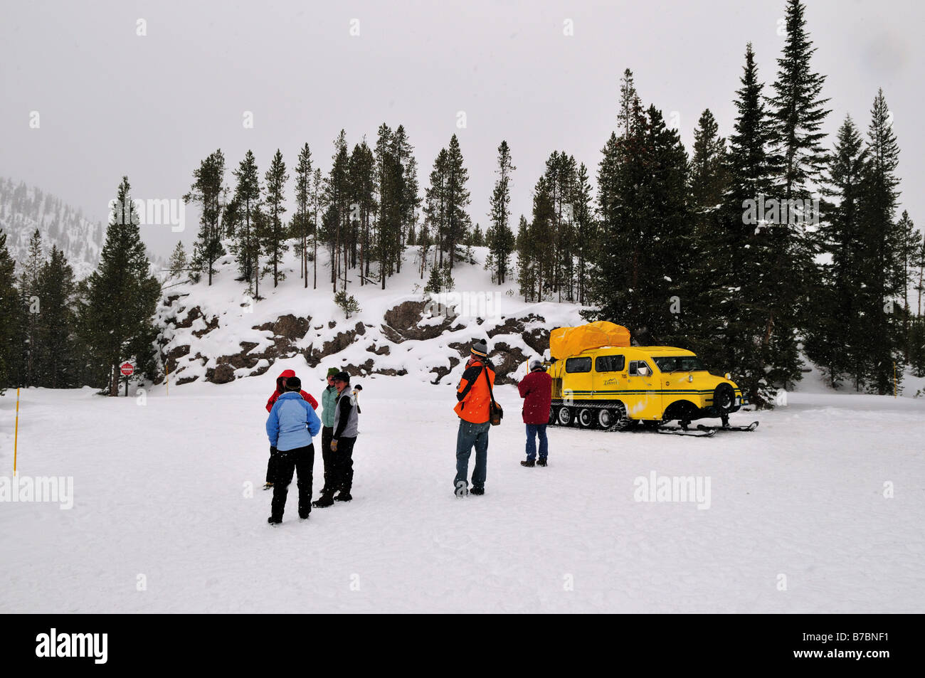 Snow coach yellowstone hi-res stock photography and images - Alamy