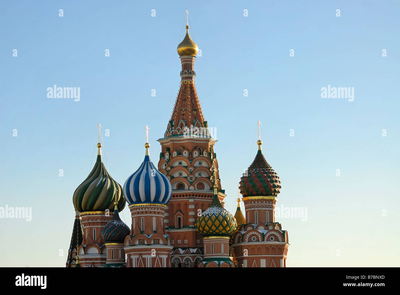 Domes of St Basil cathedral Moscow Kremlin Russia Stock Photo - Alamy