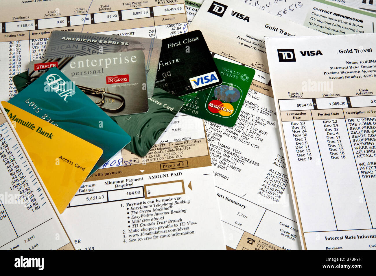 Plastic money Visa Master Card and Various Credit Cards Stock Photo - Alamy