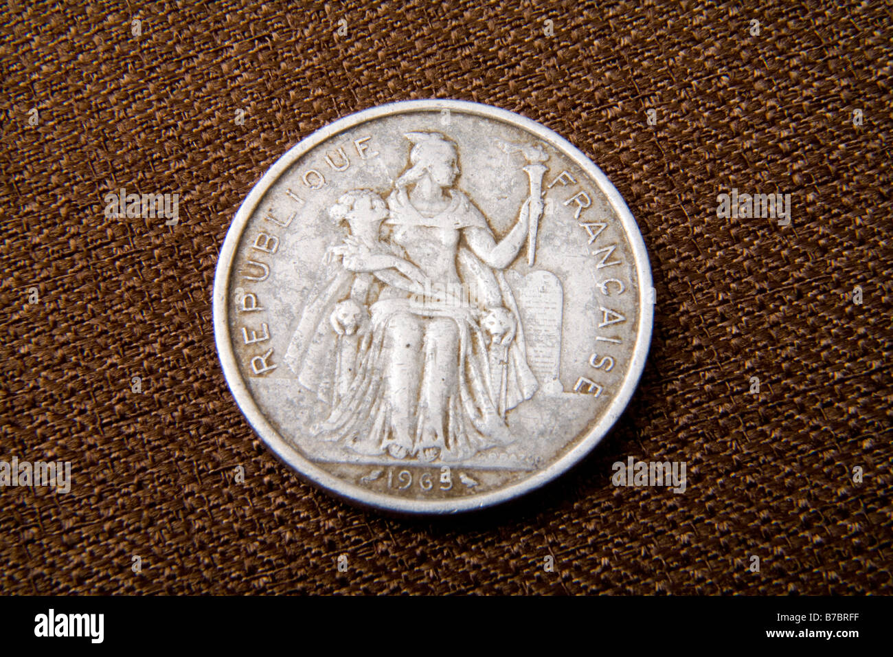 Polynesian French 20 Franc coin used in Tahiti economy bank money cash ...