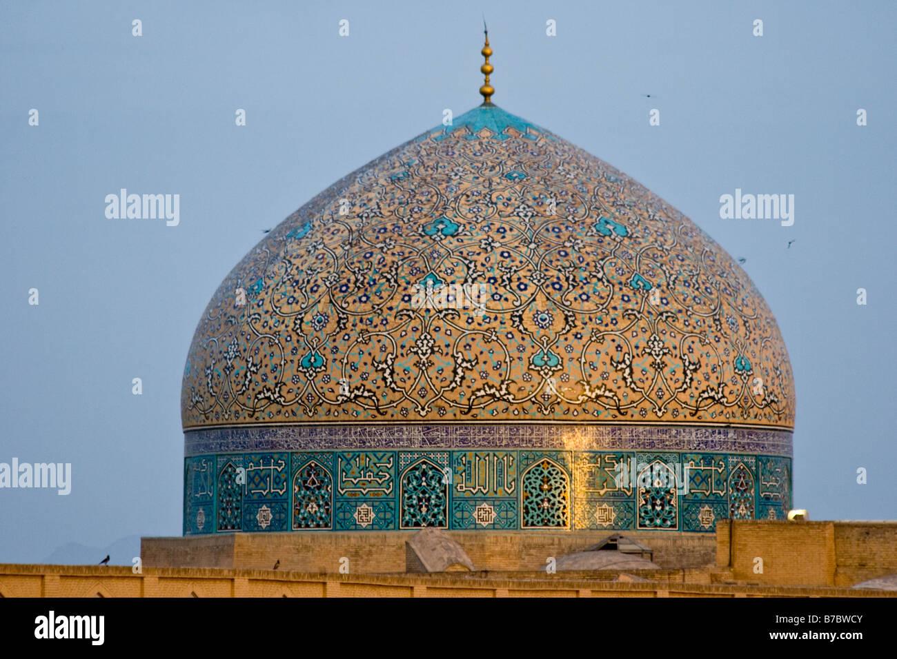 Dome of Sheikh Lotfollah Mosque in Imam Square in Esfahan Iran Stock ...
