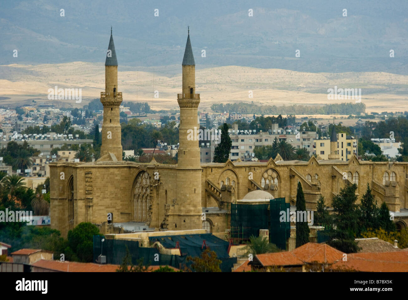 Selimiye Mosque formerly St Sophia Cathedral in Nicosia Cyprus Stock ...