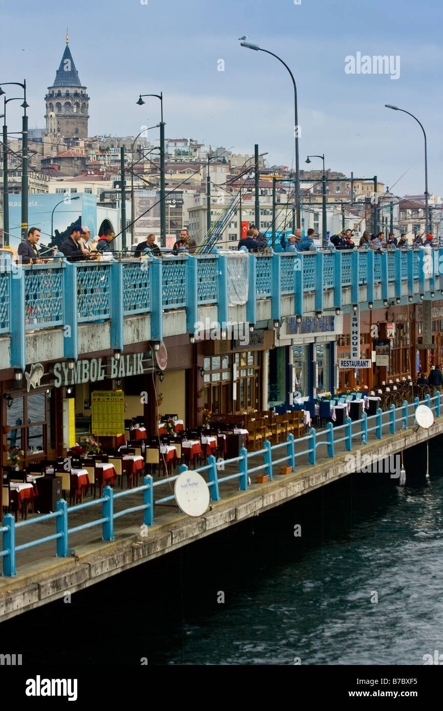 Istanbul galata bridge fishing hi-res stock photography and images - Alamy