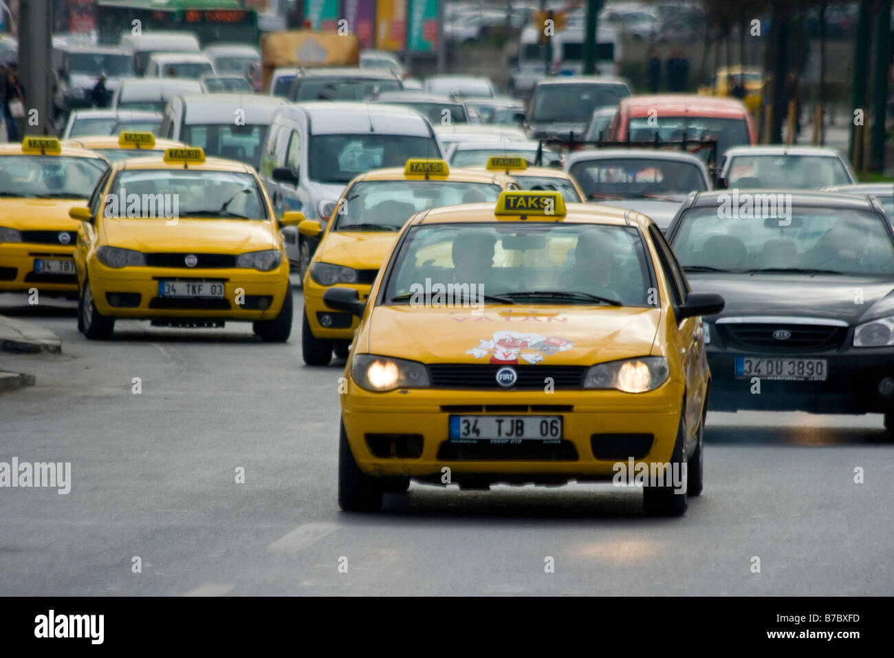 Street Traffic in Istanbul Turkey Stock Photo - Alamy
