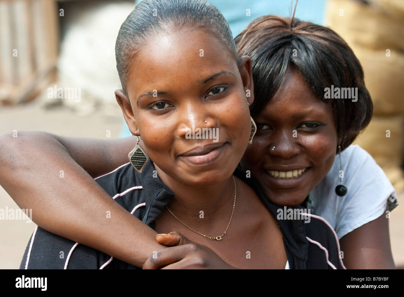 Two Young Women in Bamako Mali Stock Photo - Alamy