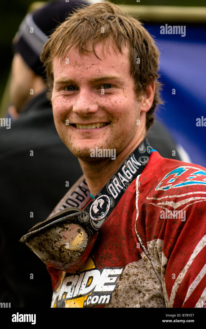 Portrait of a mountain biker Stock Photo - Alamy