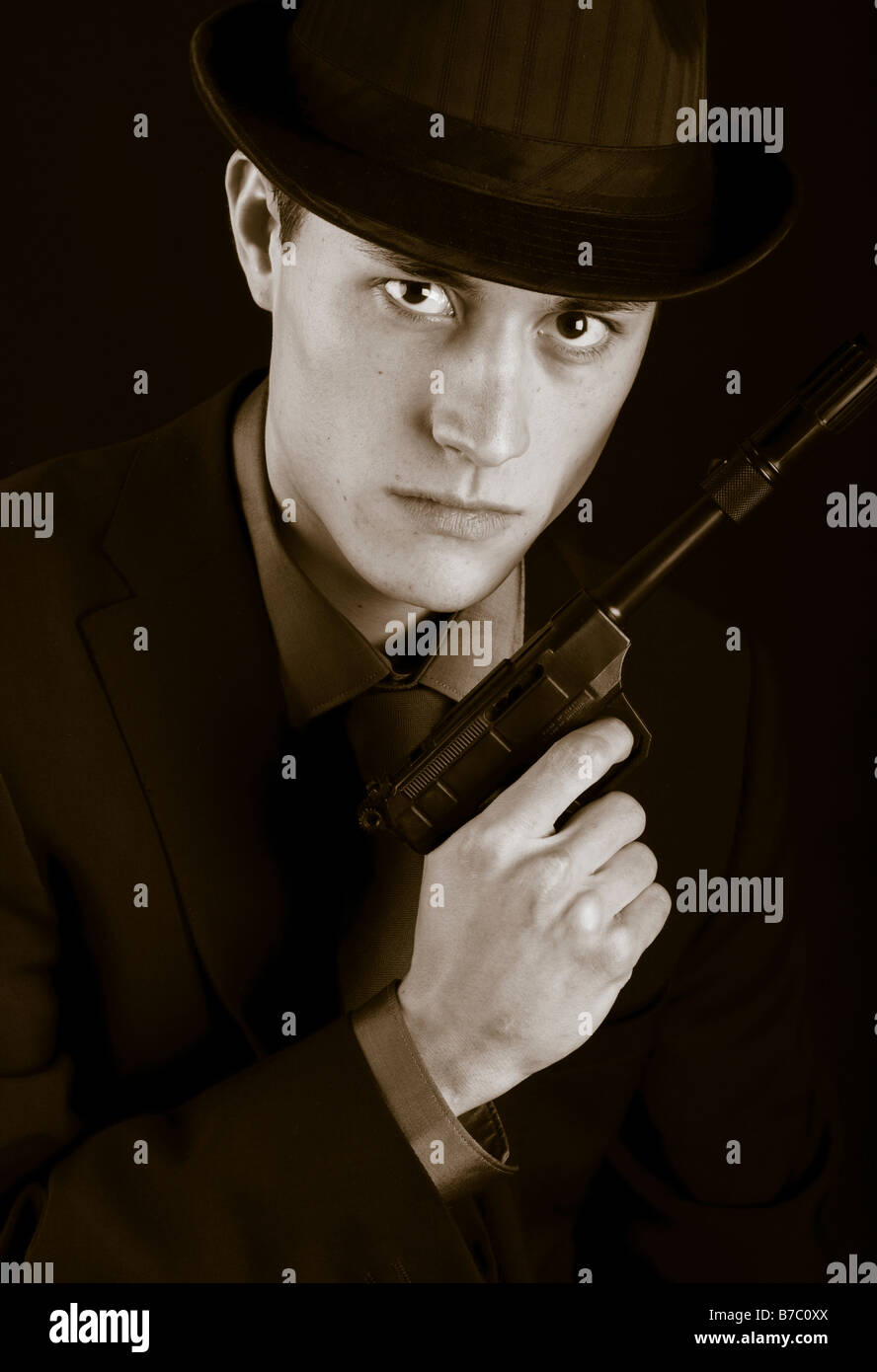 private detective / mafia Stock Photo - Alamy