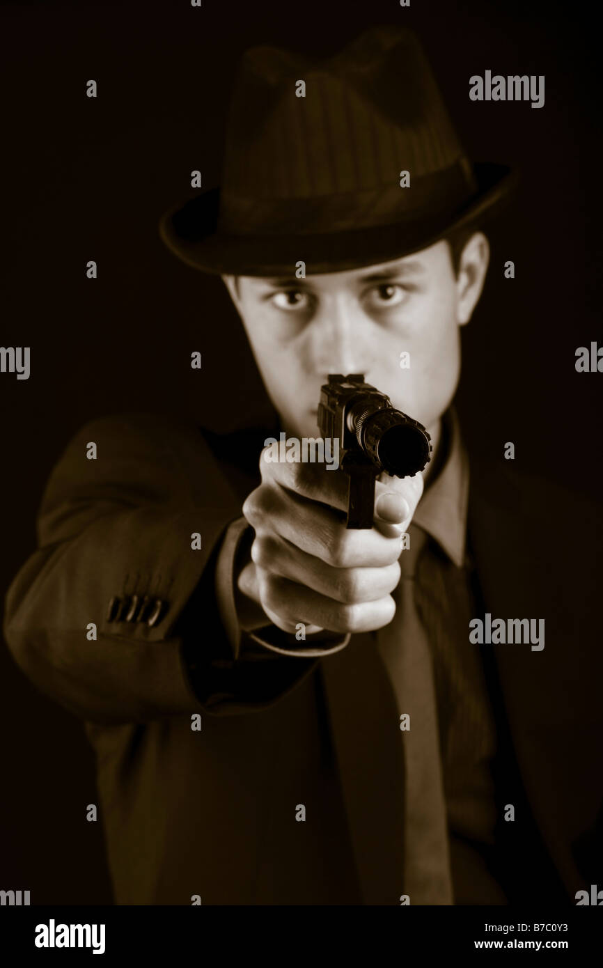private detective / mafia Stock Photo - Alamy