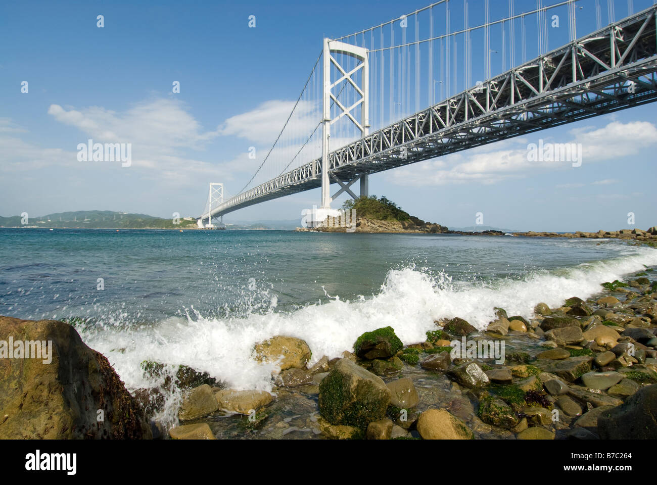 The Naruto Bridge joining Tokushima Hyogo in Shikoku, Japan Stock Photo ...