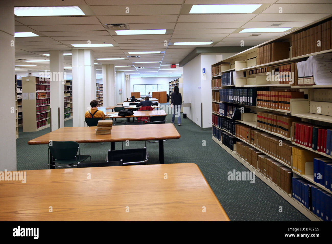 Law school library Stock Photo - Alamy