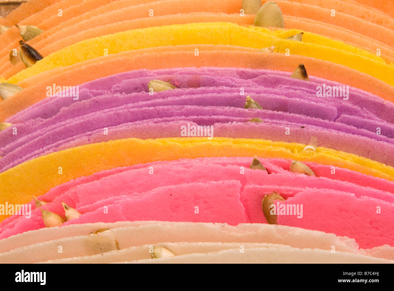 mexican food, oblea, abstract Stock Photo - Alamy
