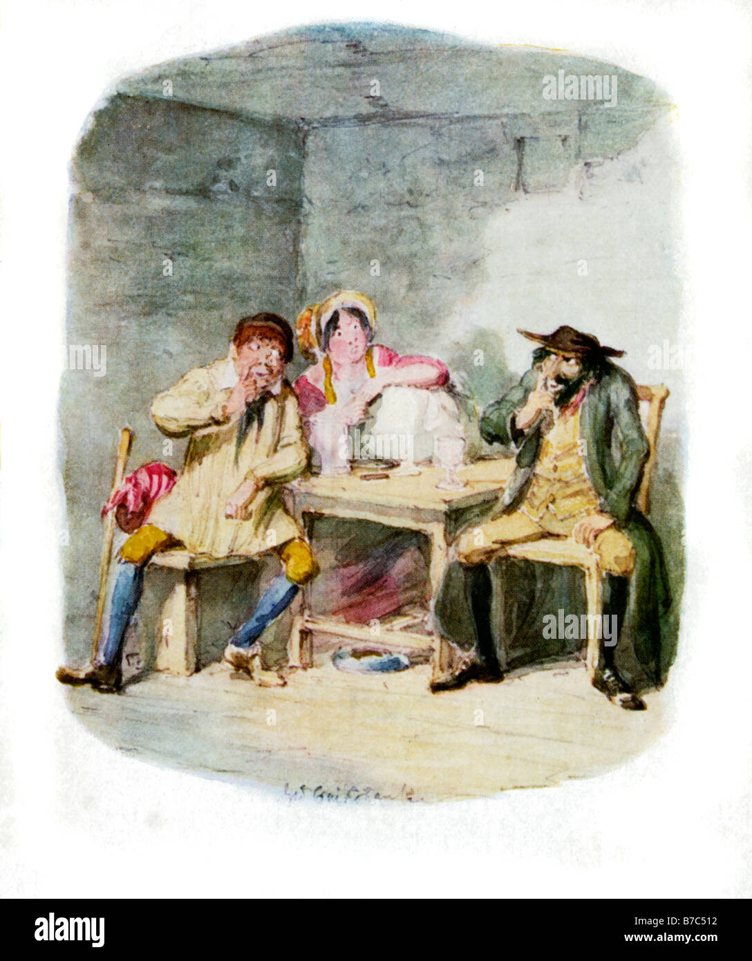Oliver Twist Fagin And Morris Bolter original illustration by George ...