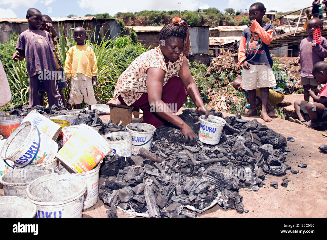 General scenes in and around Kibera, the 2nd largest slum in Africa ...