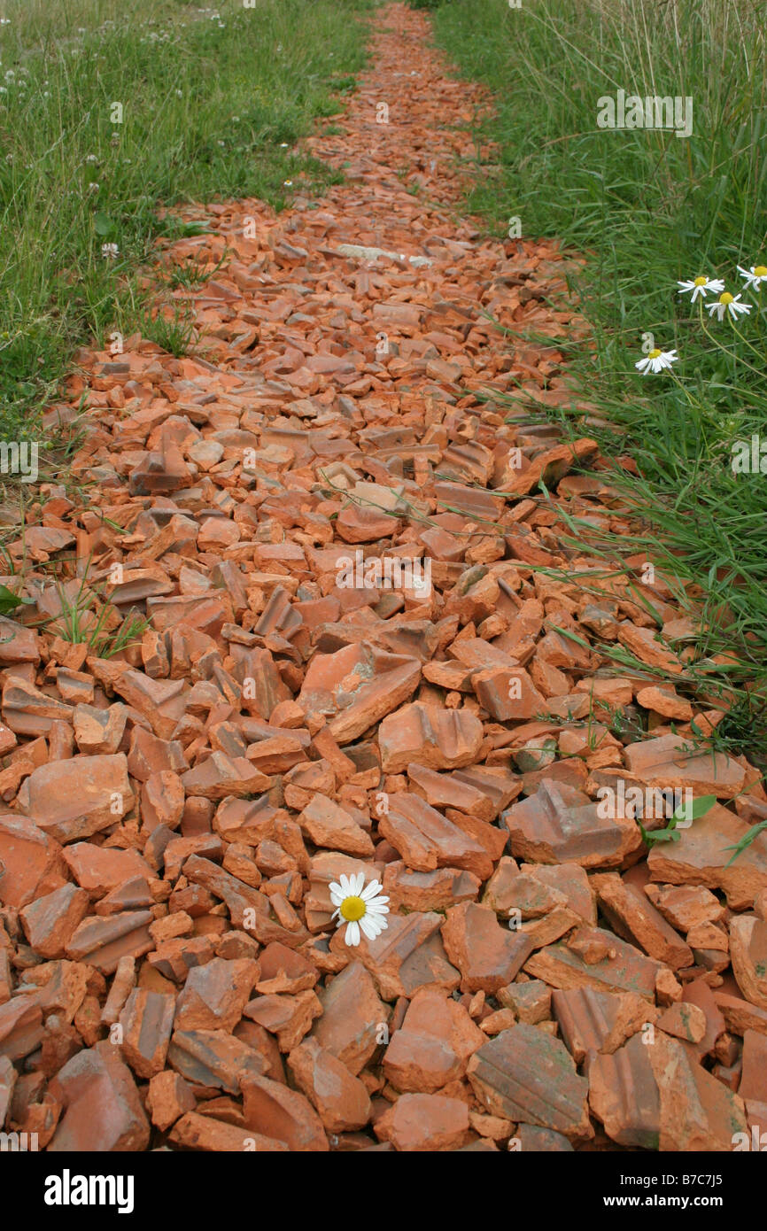 brick rubble path Stock Photo - Alamy