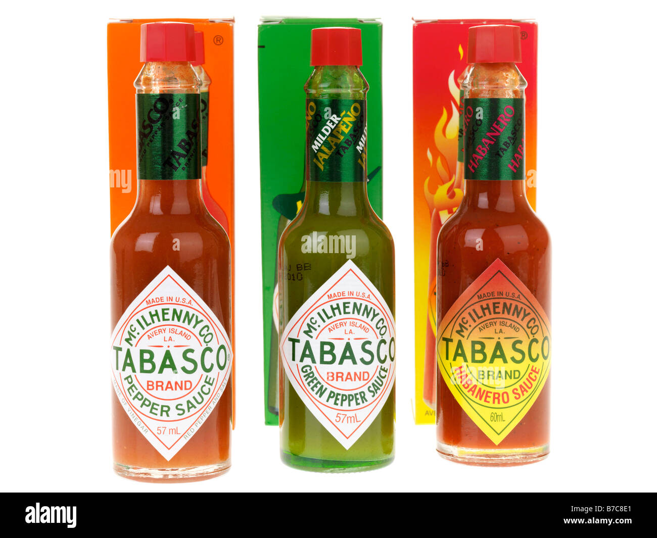 Selection Of Branded McIlhenny's Tabasco Hot Pepper Or Chilli Sauce ...