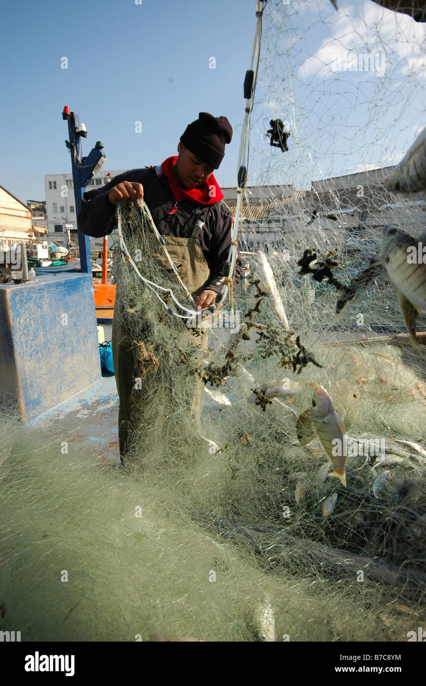 Israel Jaffa The old port Fisherman with the catch of the day Stock ...