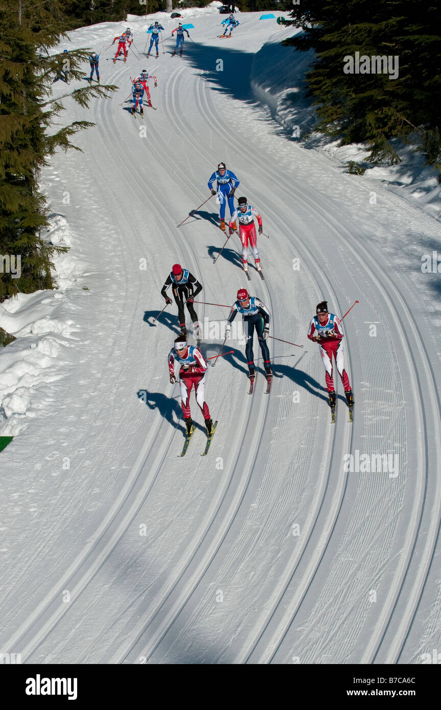 World Cup Nordic Event at the 2010 Whistler Olympic Park Stock Photo ...