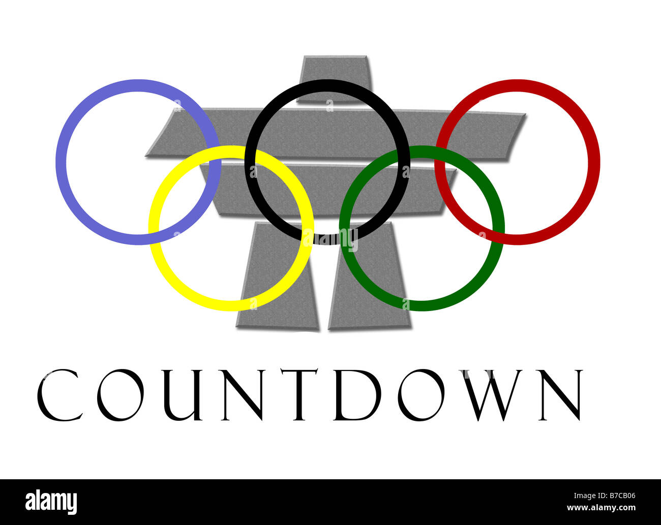 Countdown to the olympics Cut Out Stock Images & Pictures - Alamy