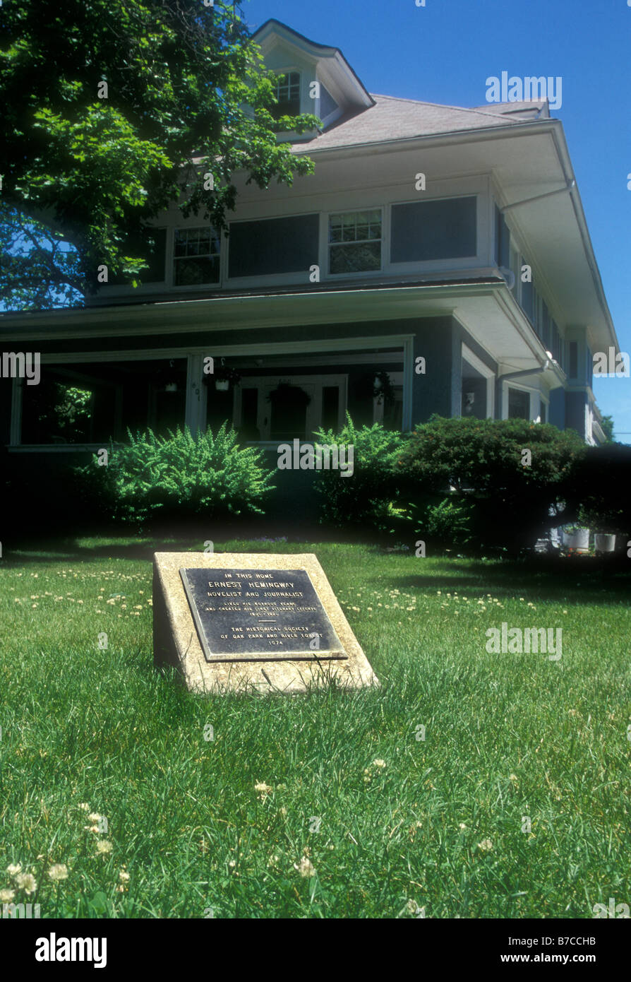Ernest Hemingway's birthplace Oak Park Ilinois USA Stock Photo - Alamy
