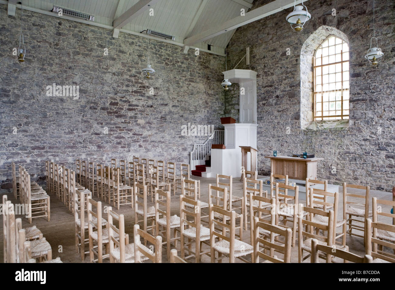 The interior of Clachan Church, Applecross, Wester Ross, Highland ...