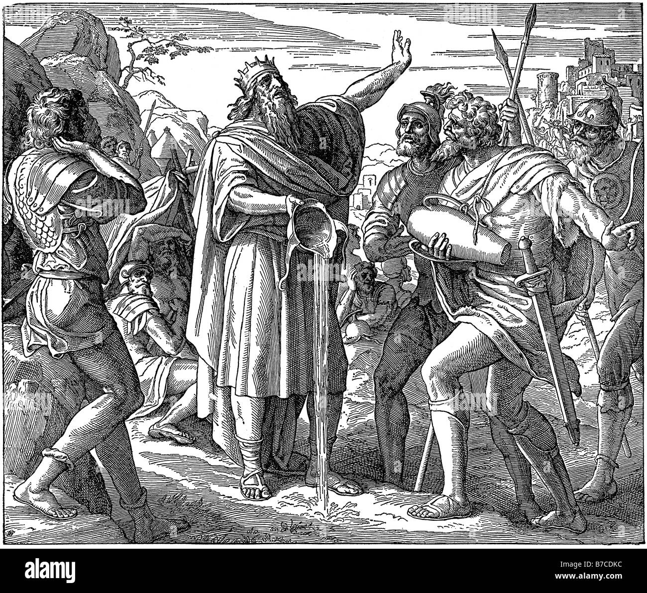 King david bible Black and White Stock Photos & Images - Alamy