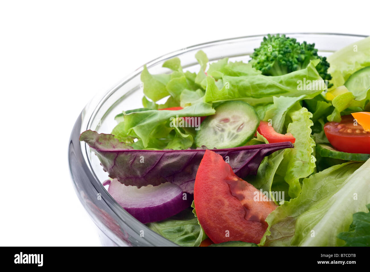 Fresh tasty salad in Cut Out Stock Images & Pictures - Alamy