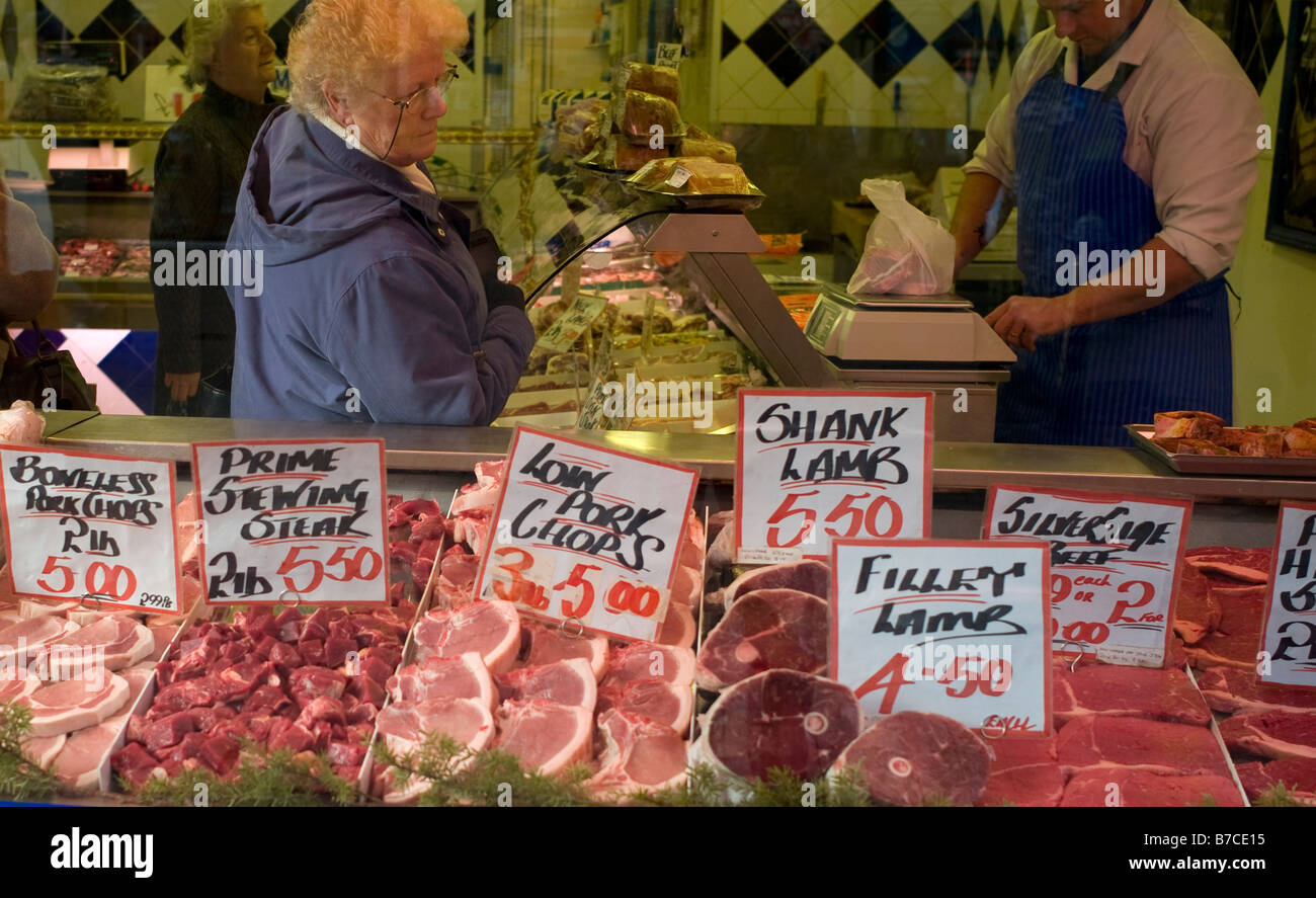 Butchers shop window uk hi-res stock photography and images - Alamy
