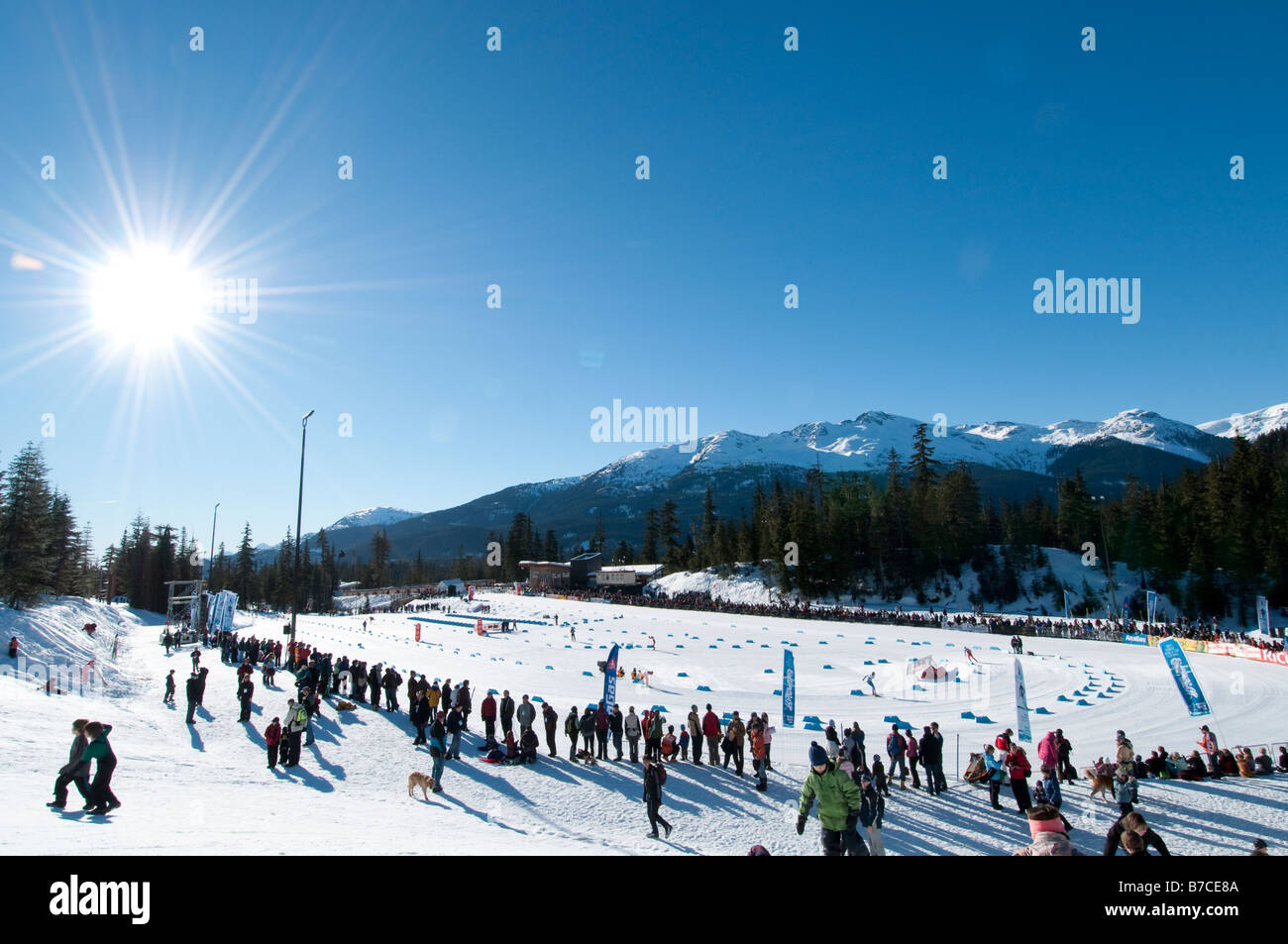 World Cup Nordic Event at the 2010 Whistler Olympic Park Stock Photo ...