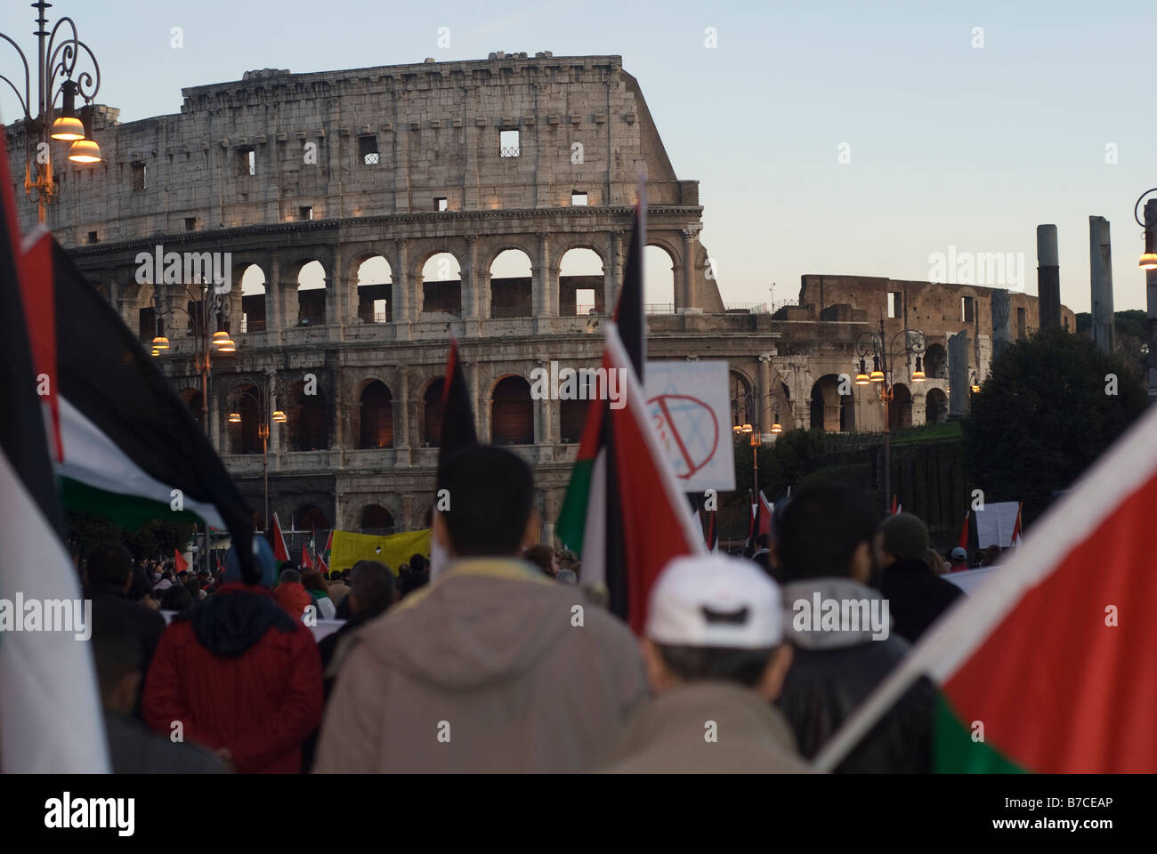 Demonstration against Israel massacre of palestinian people in Gaza ...