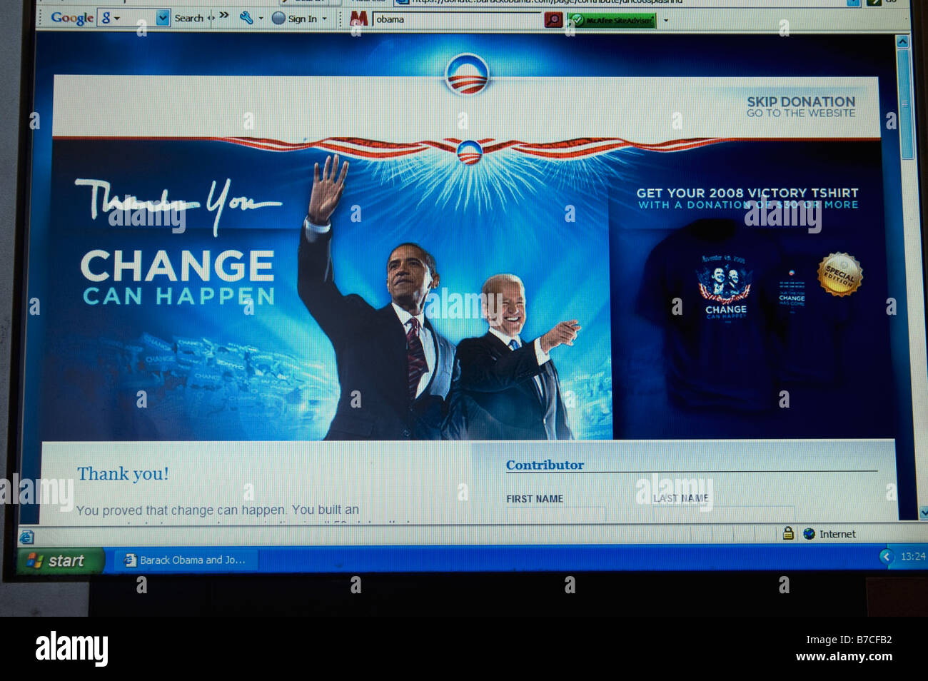 President Obama Internet Page Stock Photo - Alamy
